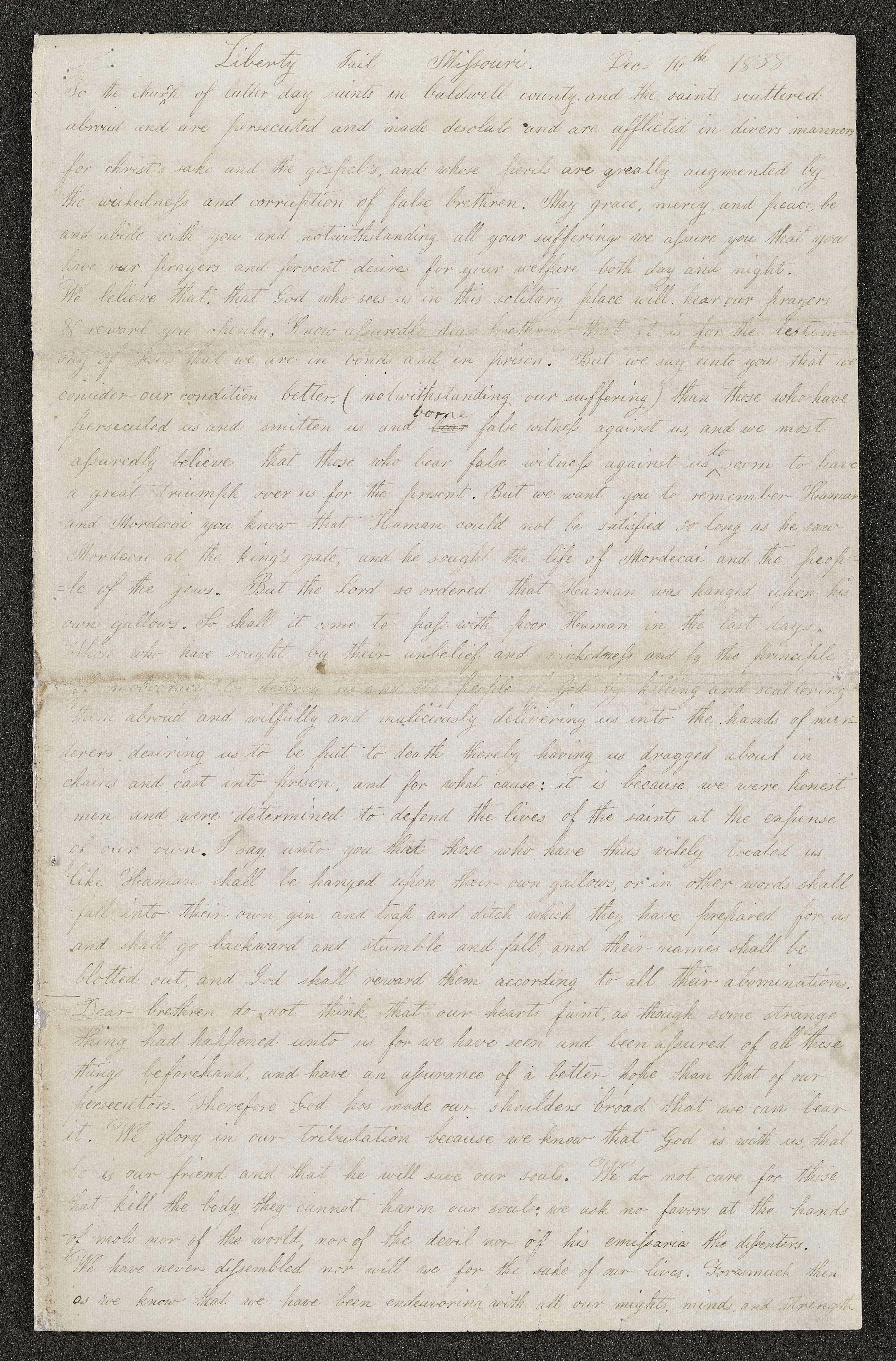 At the junction of the Missouri/Nauvoo Era, Joseph Smith issued a ...