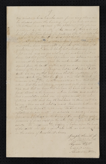 Letter to Edward Partridge and the Church, circa 22 March 1839, Page 9