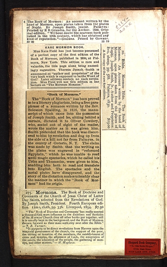 Book of Mormon, 1830, Page 0